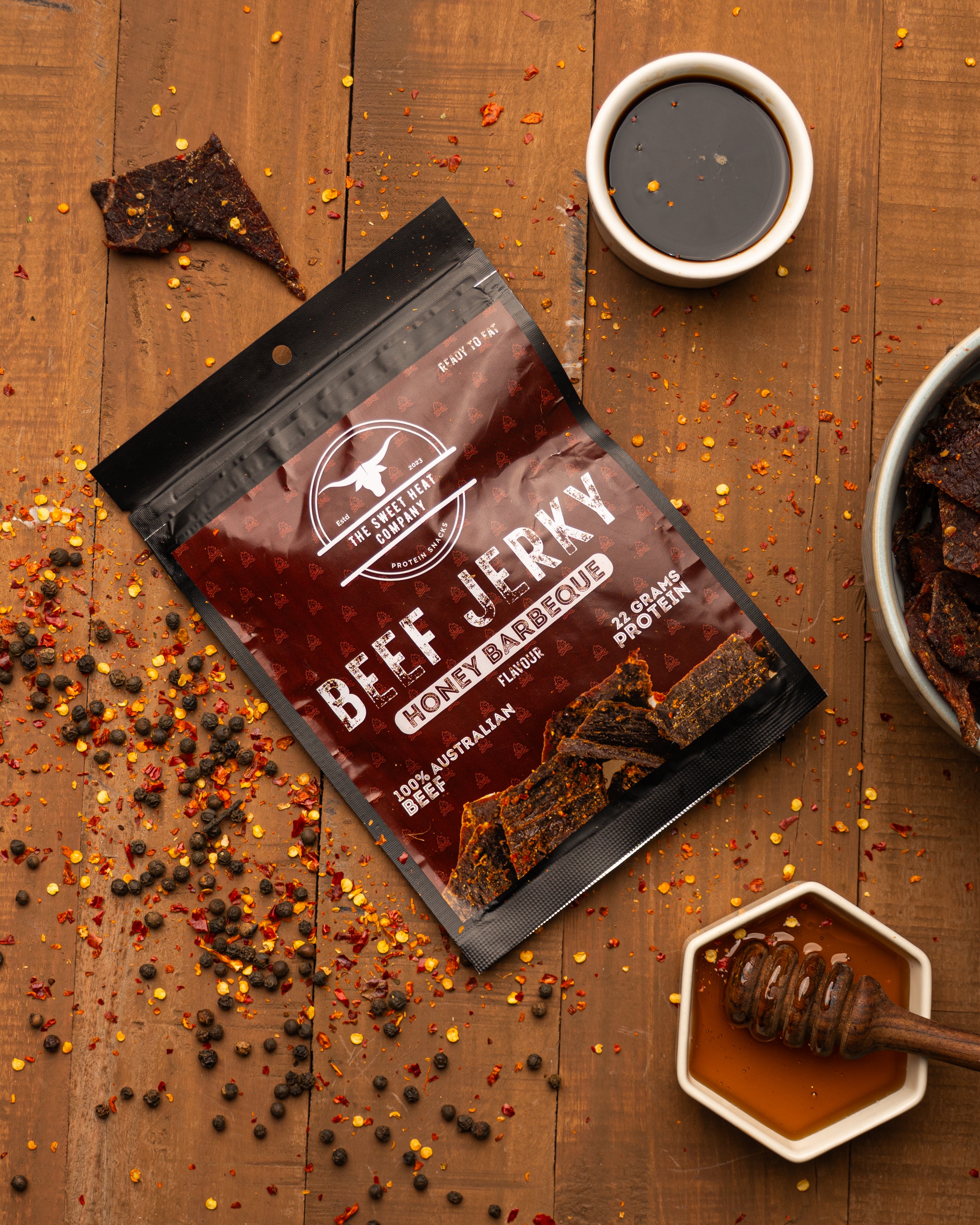 Honey Barbecue - Beef Jerky - 60g – The Sweet Heat Company